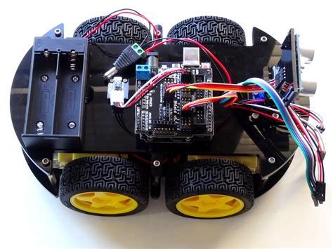 Mitov Software Assembling Elegoo Smart Robot Car Kit Step 5 Connecting It All Together