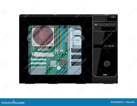Assembling Pc Personal Computer Hardware Vector Illustration 127362926