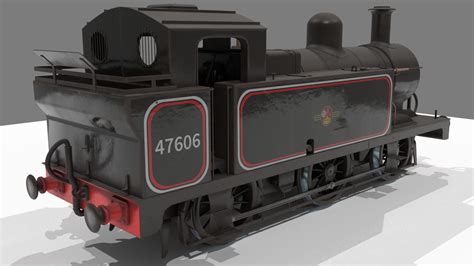 Lms Fowler Class 3f Jinty 3d Model 140 Blend 3ds Dae Obj Fbx