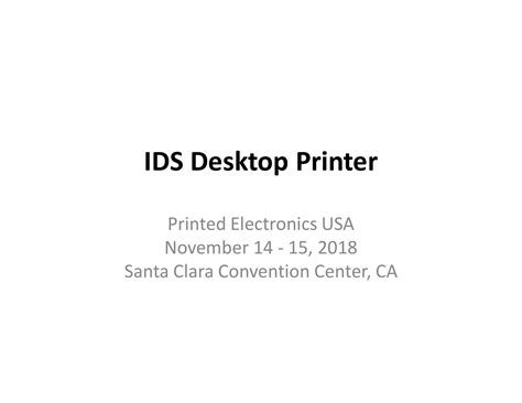 Ids Desktop Printer Pdf