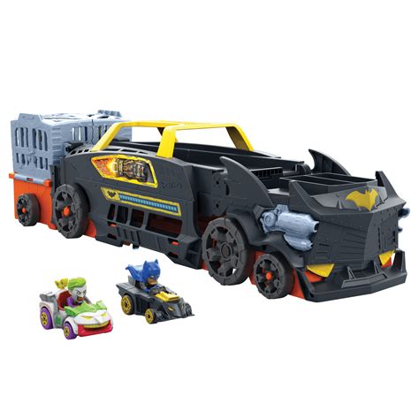 Hot Wheels Racerverse Batmans Escape Chase Track Set Vehicle Transforms Into 3 Lane Racetrack