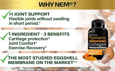 Turmeric Curcumin 95 Extract And Collagen Capsules Nem Joint Comfort