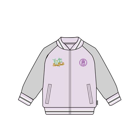 藕荷灰棒球夹克