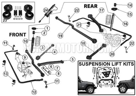 Jeep Wrangler Suspension Parts Diagram And Overview