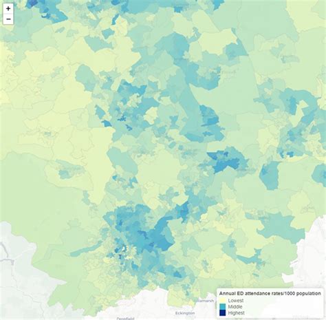 1502 Geospatial Visualisation Of Emergency Department Attendance Rates