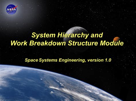 Space Systems Engineering System Hierarchy Module