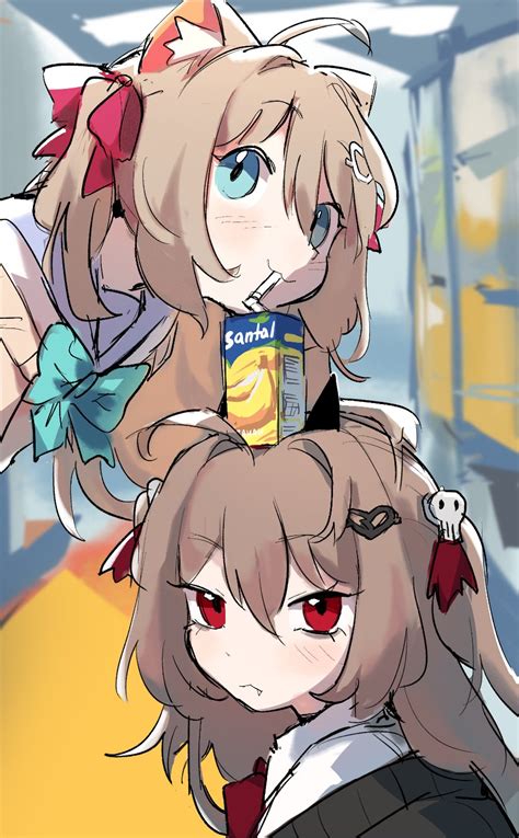 Neuro Sama And Evil Neuro Sama Indie Virtual Youtuber Drawn By