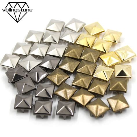 6 7 8 9 10 12 Mm Metall Spikes 100 St Cke Quadratische Nieten Nieten Punk