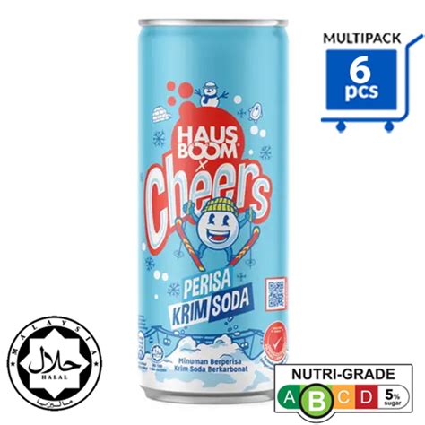 Cheers Can Drink Cream Soda Flavour And Bubbles 325ml X 6 Ntuc Fairprice
