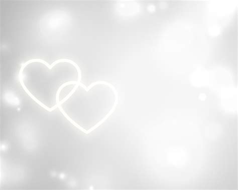 White Backgrounds With Hearts