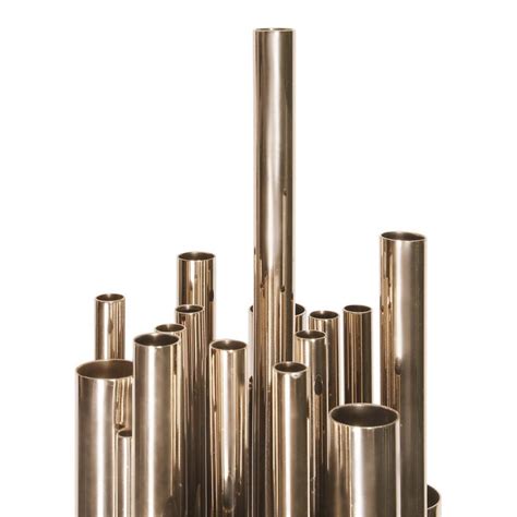 Brass Tubes Floor Lamp With Gold Plated Solid Brass For Sale At 1stdibs