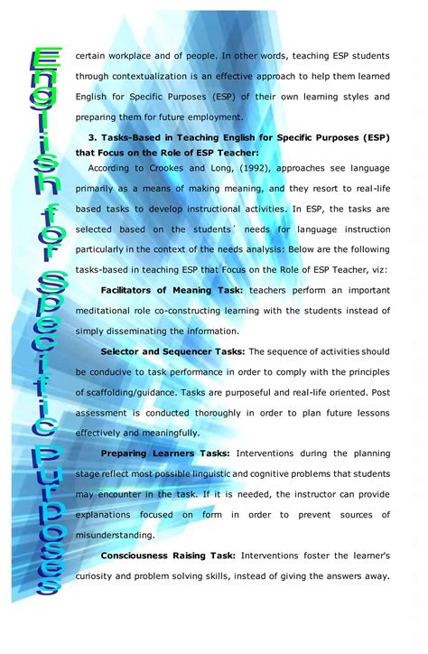 Input Based Output Based And Task Based In Teaching Esp Pdf