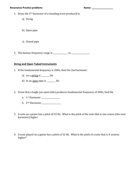 Cw Resonance Practice Problemsv2