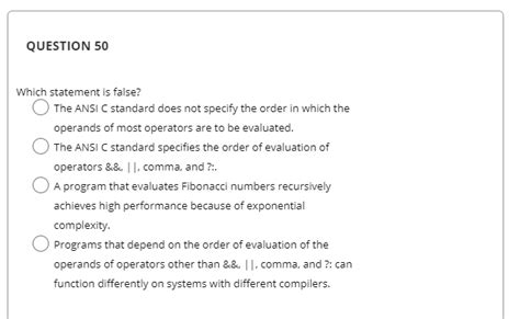 Solved Question 29 Which Statement Is False Both Recursion