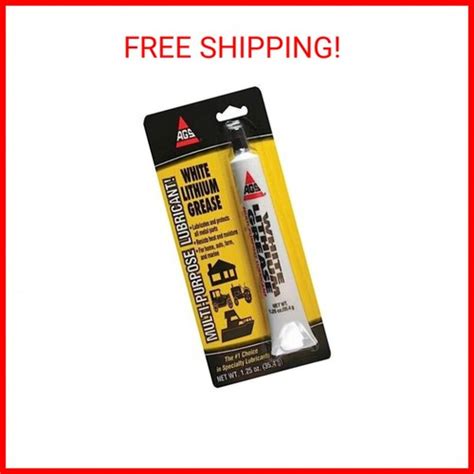 Ags Company White Lithium Grease 125 Oz Tube Multi Purpose Lubricant