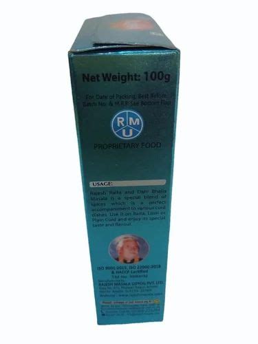 Rajesh Raita Dahi Bhalla Masala 100 Gm At ₹ 442 Kg In Firozabad Id 2856309521673