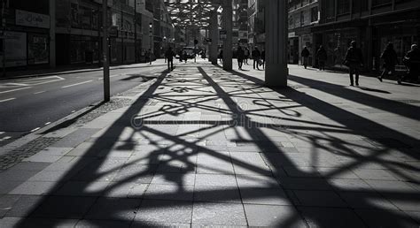 Sidewalk Shadows Stock Illustrations 4879 Sidewalk Shadows Stock
