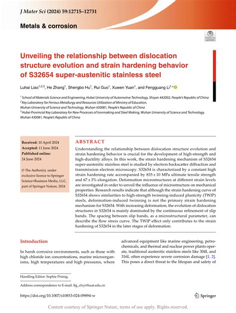Unveiling The Relationship Between Dislocation Structure Evolution And Strain Hardening Behavior