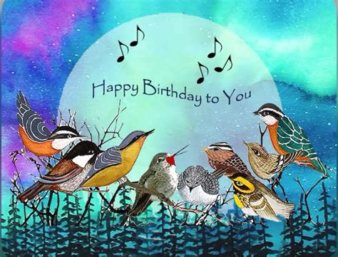 Pin By Paula Jackson On Happy Birthday Happy Birthday Birds Happy