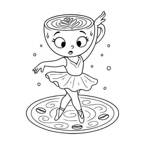 Ballerina Coloring Pages Ballerina Cappuccina Drawing