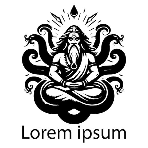 Premium Vector A Black Dharmesh Logo