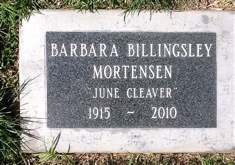 Barbara Billingsleys Grave Photo