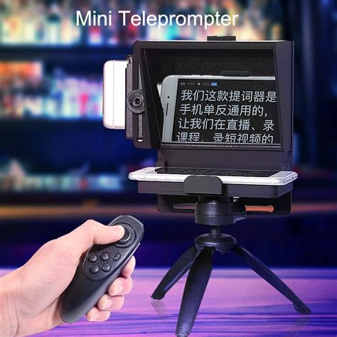 Mini Teleprompter Portable Mobile Teleprompter Artifact Video With