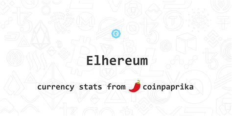 Elhereum Elh Price Market Cap Chart And Info Coinpaprika