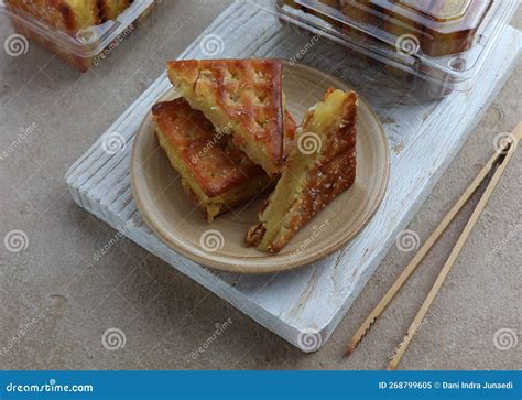 Cracker Biscuits Filled With Processed Cassava And Cheese Stock Image