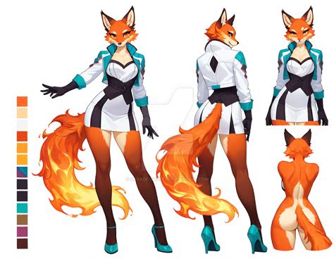 Character Design Sheet Anthrofurryadoptable By Savage Shapes On