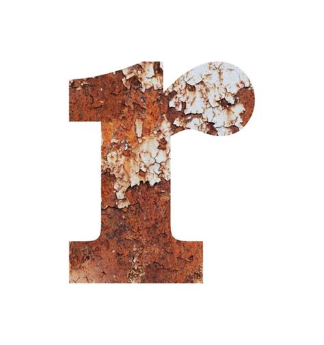 Premium Photo Close Up Of Rusty Letter R Against White Background