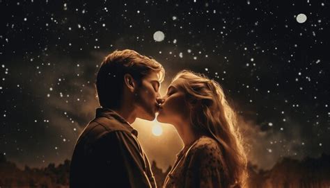 Premium Photo Couple Kissing In The Park Couple Kissing