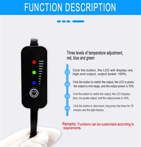 37 12v Temperature Control Button Switch For Heating Clothes Heating