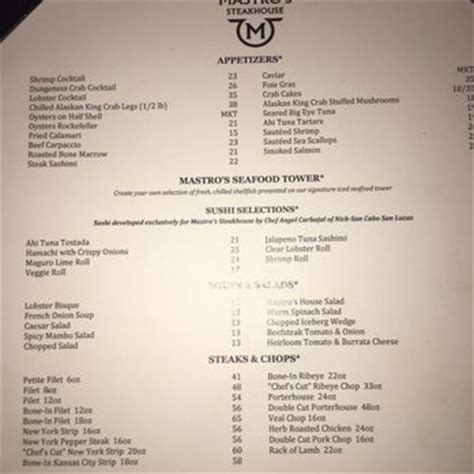 Mastros Steakhouse 3415 Photos And 2663 Reviews Steakhouses 633