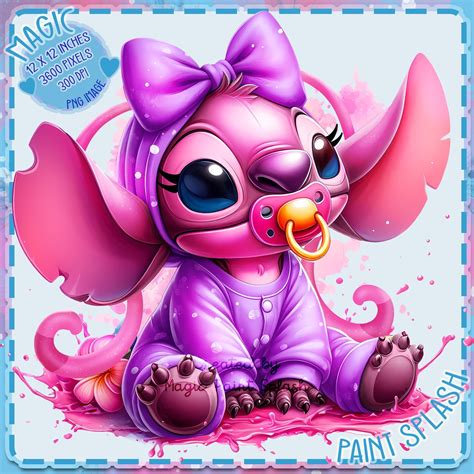Cute Stitch And Angel Wallpaper Angel Wallpaper Stitch Etsy