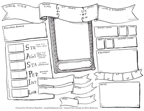 I Made This Dungeon Crawl Classics Character Sheet For My Players