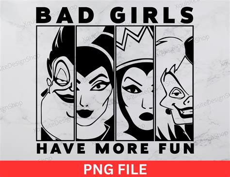 Bad Girls Have More Fun Png File Halloween File Instant Download Digital Download Png