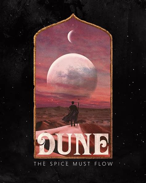 Dune The Spice Must Flow Art Print By Fromspace Carteles Vintage