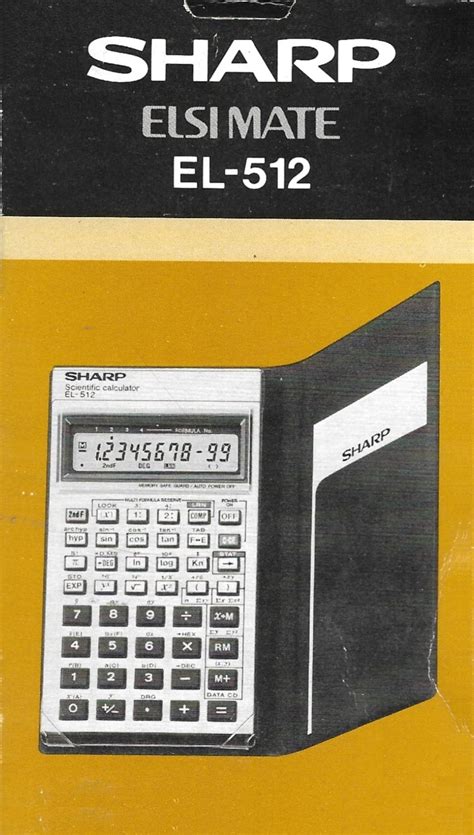 Sharp Sharp El 512 Sharp Sharp El512 Bibliothèque Des Ordinateurs Et