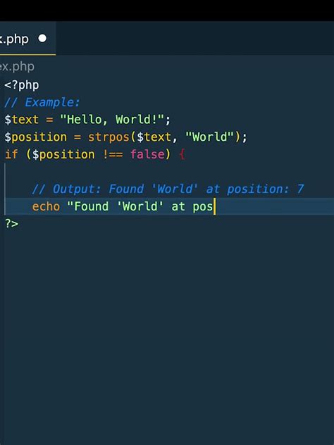How To Use Strpos In Php To Find The Position Of A Substring Within A String☺️ Youtube
