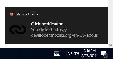 Notifications Mozilla MDN