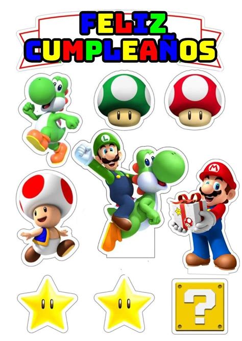Imprimibles De Los Hermanos Mario Mario Y Luigi Kit Para Imprimir