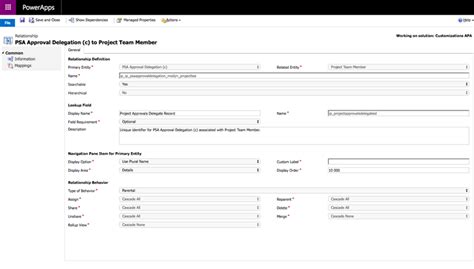 Dynamics 365 Project Service Automation Project Approval Delegation On