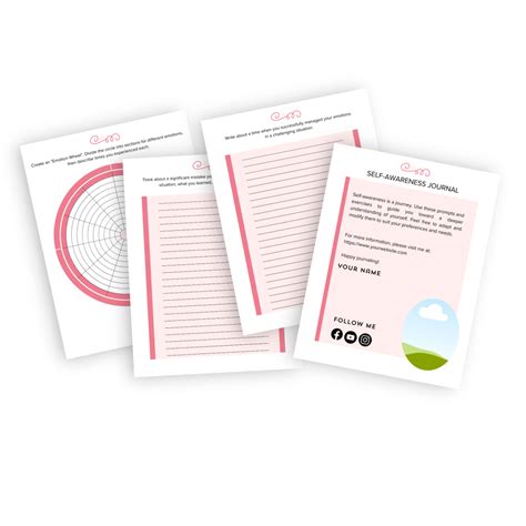 Self Awareness Journal Template
