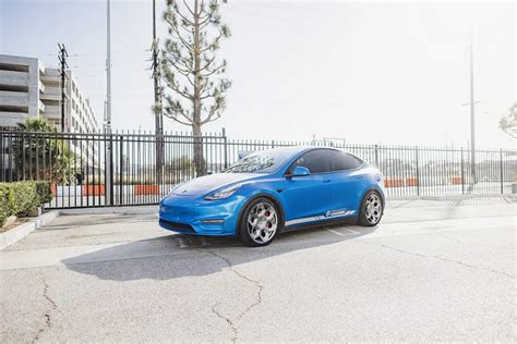 Tesla Model Y Up Cybrhex Forged Wheels Set Of 4 Unplugged Performance