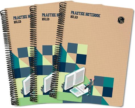 Pw Physics Wallah Spiral Practice Notebook Set Of 3 A4 Note Book Single