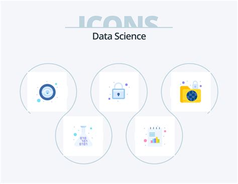 Data Science Flat Icon Pack 5 Icon Design Data Rack Chart