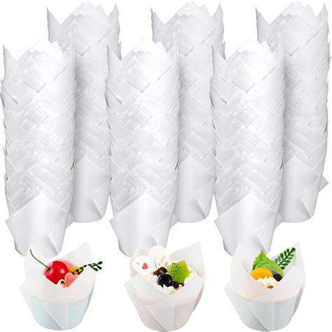 Maxdot 800 Pcs Tulip Cupcake Liners Holders Muffin Liners