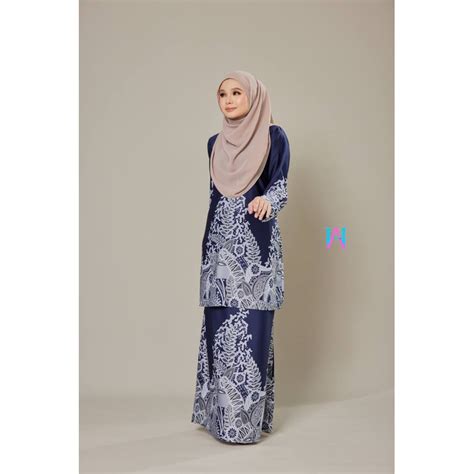 Dian Baju Kurung Batik Dewasa Potongan Riau Shopee Malaysia