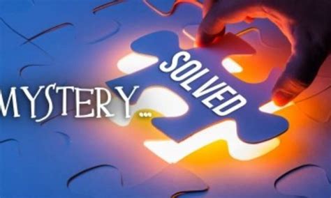 Mystery Solved Images
